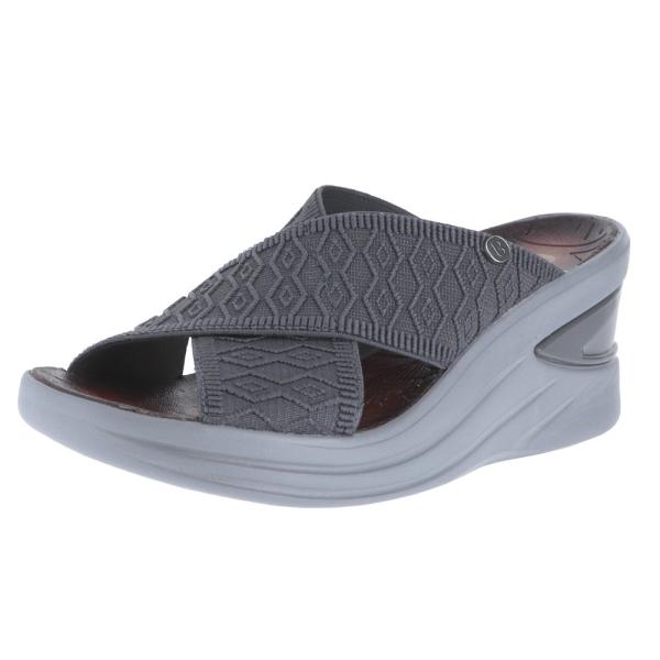 商品名: BZees レディース Vista US サイズ: 8.5 B(M) US カラー: シルバー Naturalizer Vista Pewter Sole Metallic/Metallic Womens Slide Size 8...
