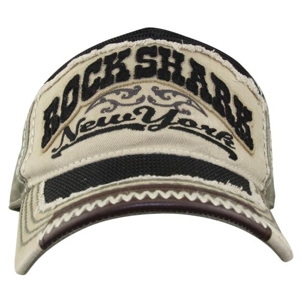 商品名: MINAKOLIFE HAT レディース メンズ US サイズ: 56-60cm MINAKOLIFE Men Vintage Rock Shark Newyork Washed Mesh Pacth Baseball Cap H...