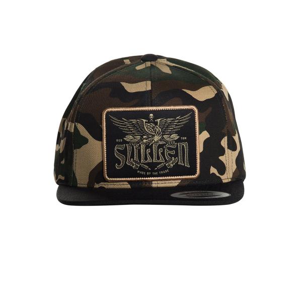 商品名: Sullen Clothing HAT メンズ US サイズ: OSFM Sullen Eagle Traditional Tattoo Lifestyle Graphic Snapback Hat - Camoブランド: Sul...