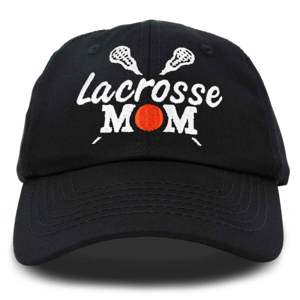 商品名: DALIX HAT レディース US サイズ: Adjustable カラー: ブラック DALIX Lacrosse Mom Hat Women's Baseball Caps Unstructured Dad Hats in ...