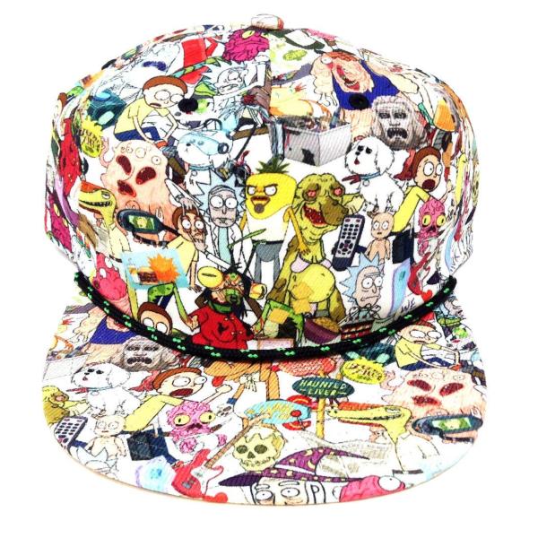 商品名: リック&amp;モーティ キャラクター 昇華プリント スナップバック Rick &amp; Morty Characters Sublimated All Over Print Snapbackブランド: Bioworld商品サイ...