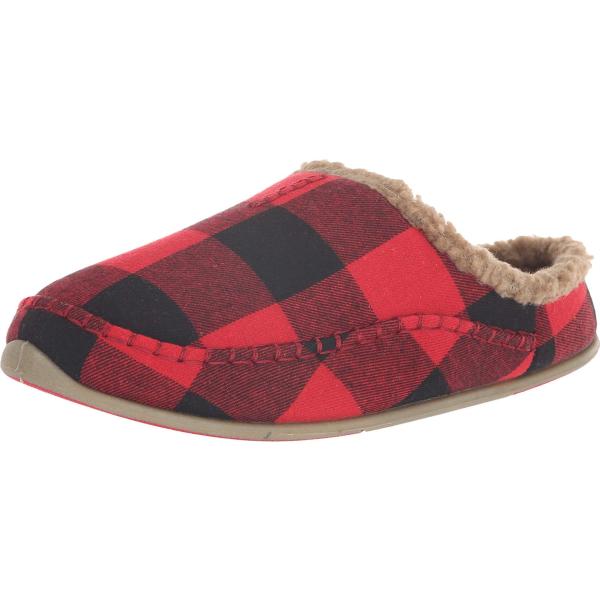 商品名:  Slipperooz Deer Stags Men's Nordic S.U.P.R.O Sock Cushioned Indoor Outdoor Clog Slipper Red/Blackブランド: Slipperooz商...