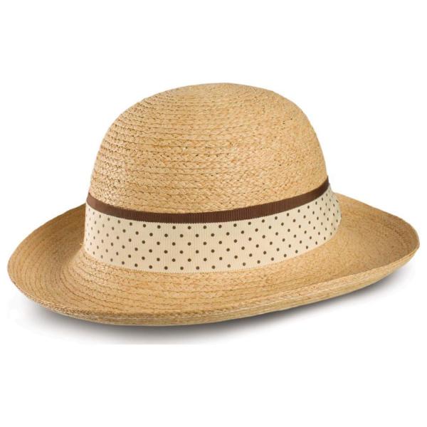 商品名: Tilley レディース R2 ラフィアハット - ナチュラルポルカドット、ブラウン、M Tilley Women's R2 Raffia Hat - Neutral Polka Dots W/Brown - Mブランド: Til...
