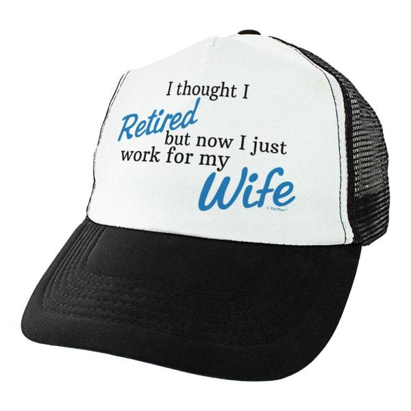 商品名: ThisWear HAT メンズ US サイズ: One Size カラー: ブラック Retirement Gifts for Coworkers I Thought I Retired Now I Work for My Wi...