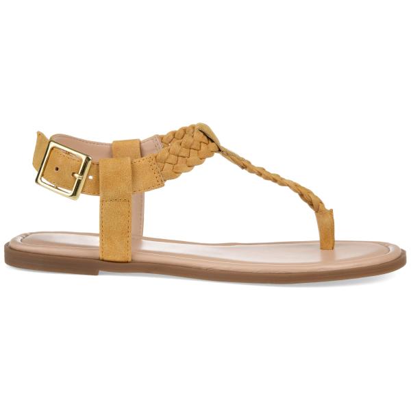 商品名: Brinley Co. レディース 編み込みTストラップサンダル, マスタード, 6 Brinley Co. Womens Braided T-strap Sandal Mustard, 6 Regular USブランド: Bri...