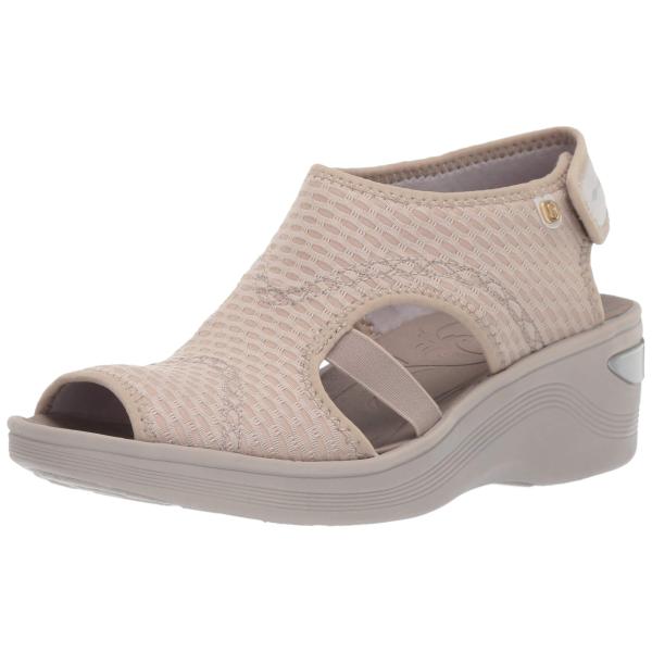 商品名: BZees レディース ドリームサンダル, ベージュシアーフィッシュネット。, 8.5 Wide BZees womens Dream Sandal, Beige Sheer Fishnet, 8.5 Wide USブランド: B...