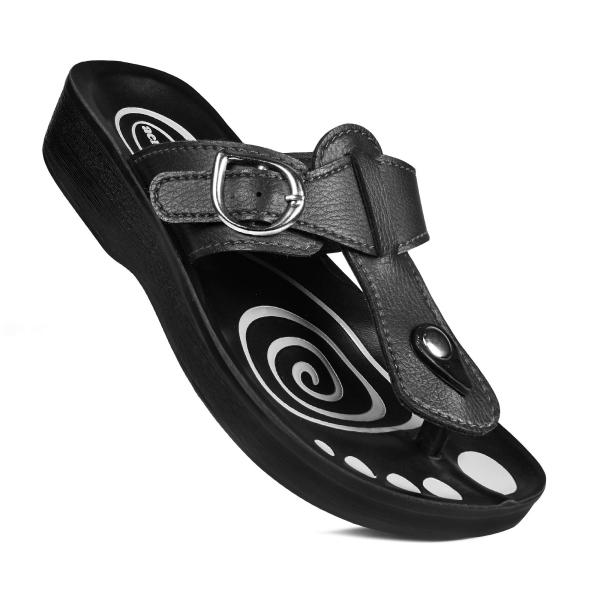 商品名: Aerosoft レディース US サイズ: 9 M US Aerosoft ? Printed Footbed Arch Support Waterproof women's Flip Flop Sandals (US 08, ...