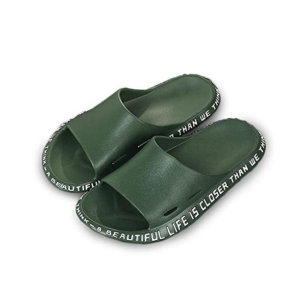 商品名: Crazy Lady レディースメンズハウス インドア&amp;アウトドアスリッパ 滑り止め マッサージ シャワー スパ バス プール ジム スライド フリップフロップ オープントゥ 快適 ソフトサンダル カジュアルシューズ 軽量...