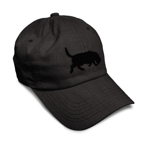 商品名:  Soft Baseball Cap Basset Hound Dog Silhouette Embroidery Dogs Twill Cotton Dad Hats for Men &amp; Women Dark Denim...