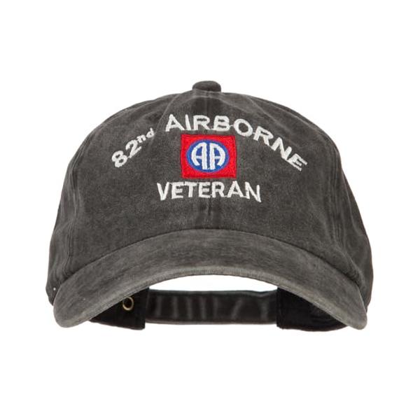 商品名: e4Hats.com HAT メンズ US サイズ: One Size カラー: ブラック e4Hats.com 82nd Airborne Veteran Embroidered Washed Cotton Twill Cap ...