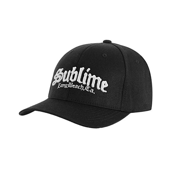商品名: [Sublime] ベースボールキャップ Long Beach Ca Logo 新しい 公式 ブラック Strapback Size One Size Sublime Men's CA Logo Baseball Cap Adju...