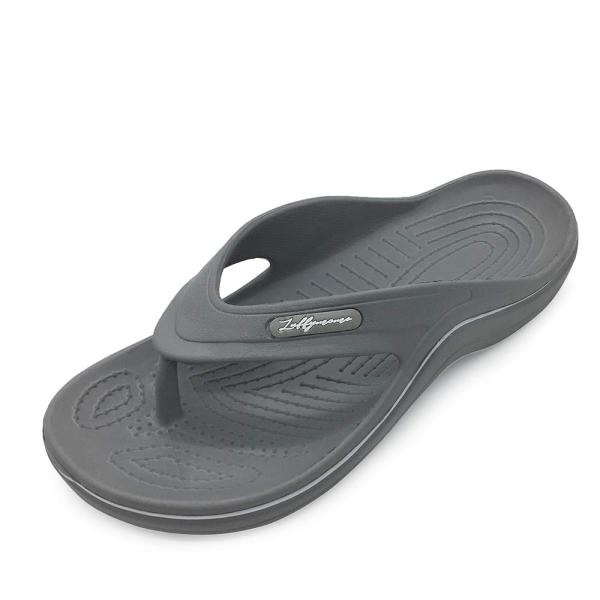 商品名: LUFFYMOMO メンズ US サイズ: 10 カラー: グレー Luffymomo Mens Arch Support Sandals Sport Toe-Post Flip Flop Casual Comfort Thong...