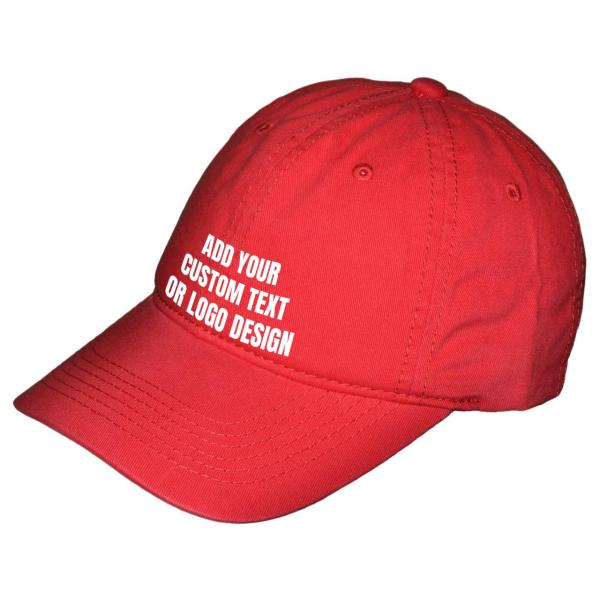 商品名:  Mens Custom Embroidered Dad Hats Cotton Baseball Cap with Personalized Logo Text for Men and Women Red Hatブランド: PI...