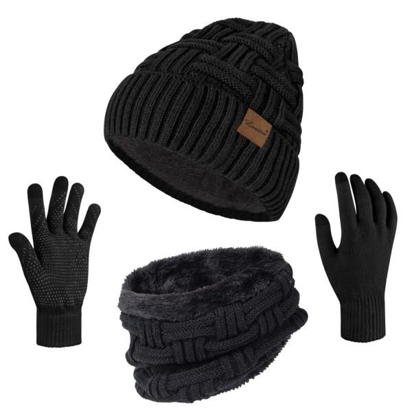 商品名: Loritta HAT メンズ US サイズ: One Size Loritta 3-Pieces Winter Hat Neck Warmer Set Knit Thick Scarf Beanie Hat Scarves Se...