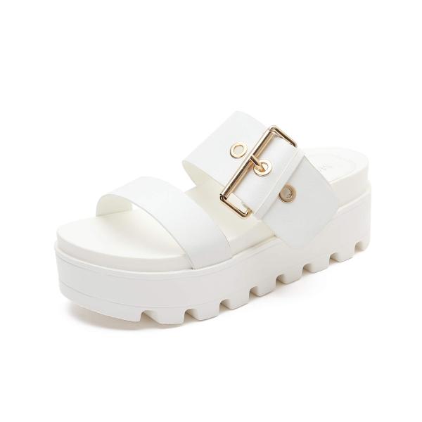商品名: Mackin J レディース US サイズ: 9 カラー: ホワイト MACKIN J 591-1 Women's Open Toe Platform Slide Sandals (9, White)ブランド: MACKIN J商...