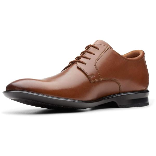 商品名: Clarks Men's Bensley Lace Oxford, Dark Tan Leather, 100 M US Clarks Men's Bensley Lace Oxford, Dark Tan Leather, 10...