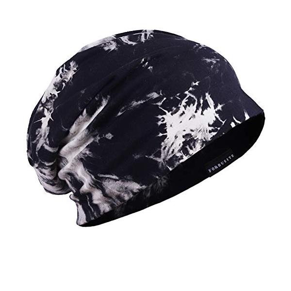 商品名: PGTen HAT メンズ US サイズ: Medium カラー: ブラック PGTen Men's Slouchy Beanie Summer Thin Skull Cap Baggy Oversize Knit Hat (In...
