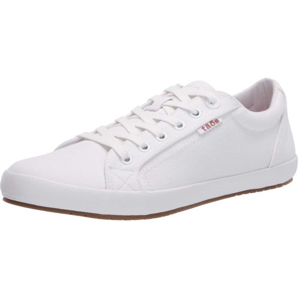商品名: Taos Footwear レディース スター スニーカー ホワイト/ホワイト 7 M, ホワイト/ホワイト, 7 Taos Star Women's Sneaker - Iconic Style with Canvas Desi...