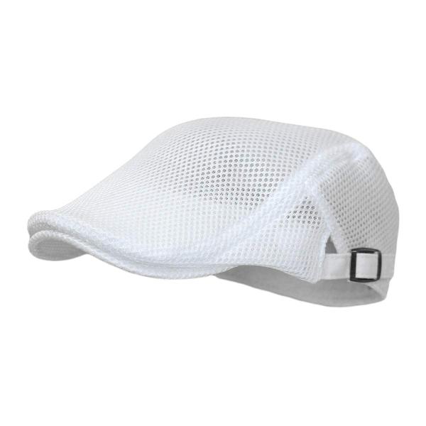 商品名: WITHMOONS HAT メンズ US サイズ: One Size カラー: ホワイト WITHMOONS Ivy Cap Summer Mesh Newsboy Irish Gatsby Golf Hats TZ30046 (...