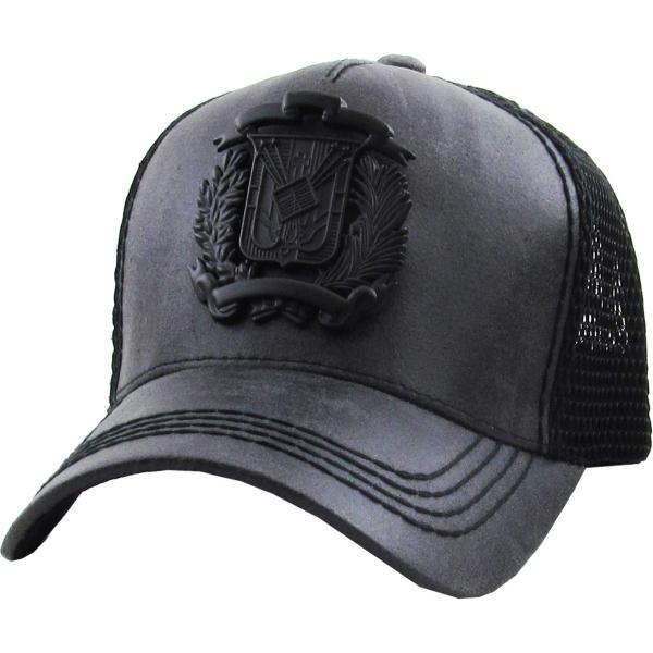 商品名: KBETHOS HAT ユニセックス・アダルト メンズ US サイズ: Adjustable KBVT-754 BLK-BLK Dominican Republic Gold Badge Wolf Rooster Tuna Tru...