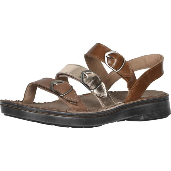 商品名: NAOT Footwear レディース ラメゴ サンダル US サイズ: 7 Wide NAOT Footwear Women's Lamego Sandal Moca Rose Lthr/Rose Gold Combo 7 W ...