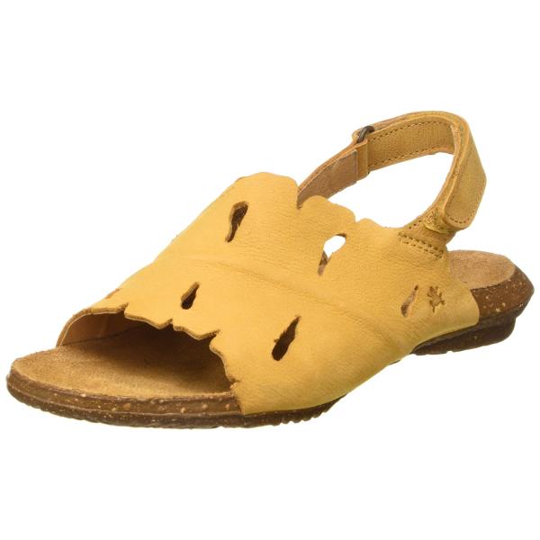 商品名: El Naturalista レディース ヒール オープントゥ サンダル, イエローカレーカレー, 10 El Naturalista Women's Heels Open Toe Sandals, Yellow Curry Cu...