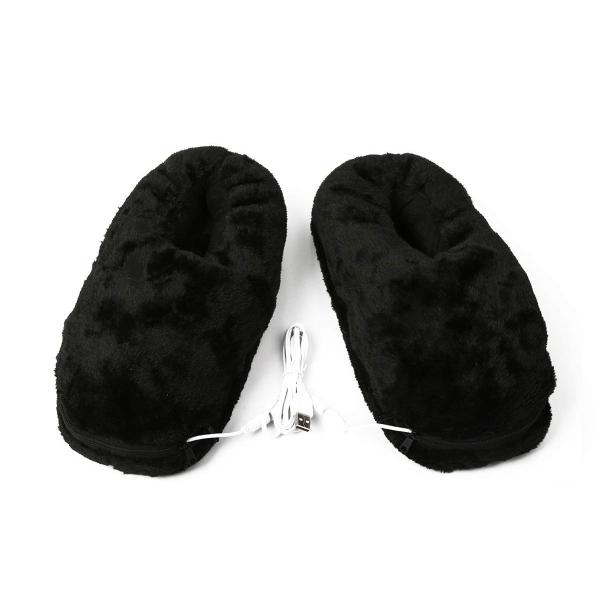 商品名: 7Buy USB電気加熱スリッパ 靴 冬用 寒い季節に 足を暖かく保つ 1ペア US サイズ: 5 カラー: ブラック BJPEY USB Electric Heated Slippers，Fast Heating Technol...