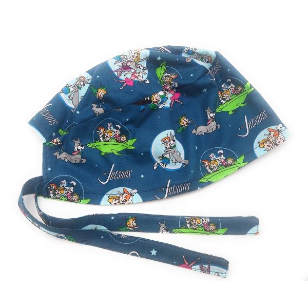 商品名: Onebasispoint APPAREL ユニセックス・アダルト US サイズ: Standard カラー: ブルー Scrub Hat Cartoon Characters Space Science Fiction Fabr...