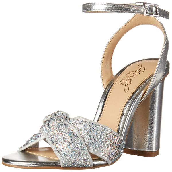 商品名: Jewel Badgley Mischka レディース ニコリンヒールサンダル US サイズ: 11 カラー: シルバー Jewel Badgley Mischka Women's Nicoline Heeled Sandal, ...