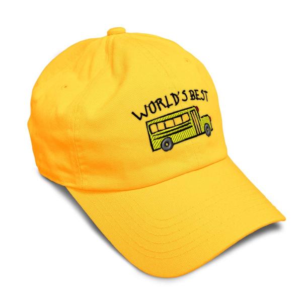 商品名:  Soft Baseball Cap World Best School Bus Driver Embroidery Bus Driver Twill Cotton Embroidered Dad Hats for Men &am...