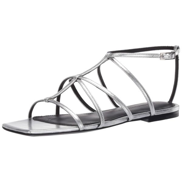 商品名: Sigerson Morrison レディース フラットサンダル US サイズ: 7 カラー: シルバー Sigerson Morrison Women's Fedora Flat Sandal, Silver, 7ブランド: S...