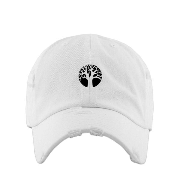 商品名:  Tree of Life Vintage Baseball Cap Embroidered Cotton Adjustable Distressed Dad Hat Whiteブランド: Tech Design商品サイズ: On...