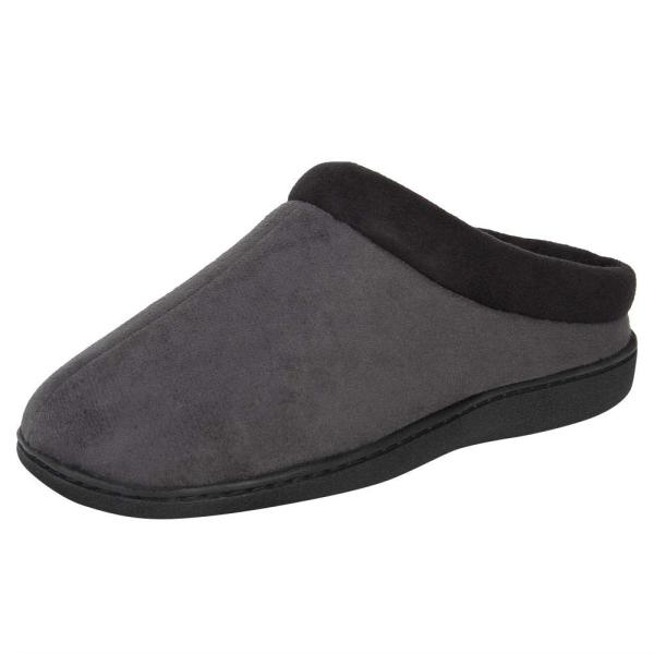 商品名: Hanes Men's Comfort Memory Foam Slip on Clog House Shoes with Indoor/Outdoor Anti-Skid Sole (Grey, Size Large) Hane...