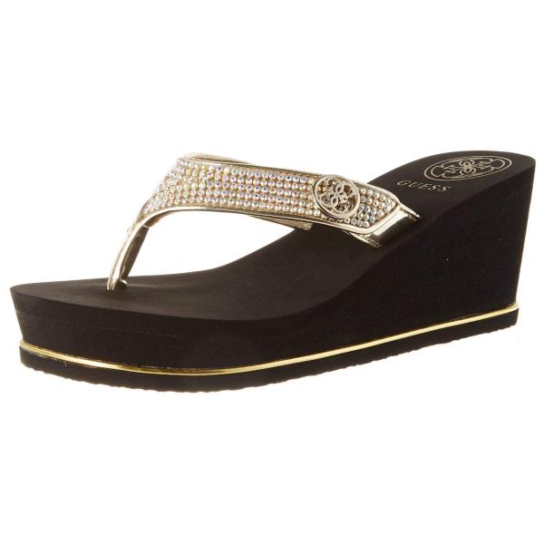 商品名: GUESS レディース Gwsarraly4 フリップフロップ US サイズ: 7 カラー: ゴールド GUESS Womens Sarraly Flip-Flop, Gold 771, 7 USブランド: GUESS商品サイズ:...