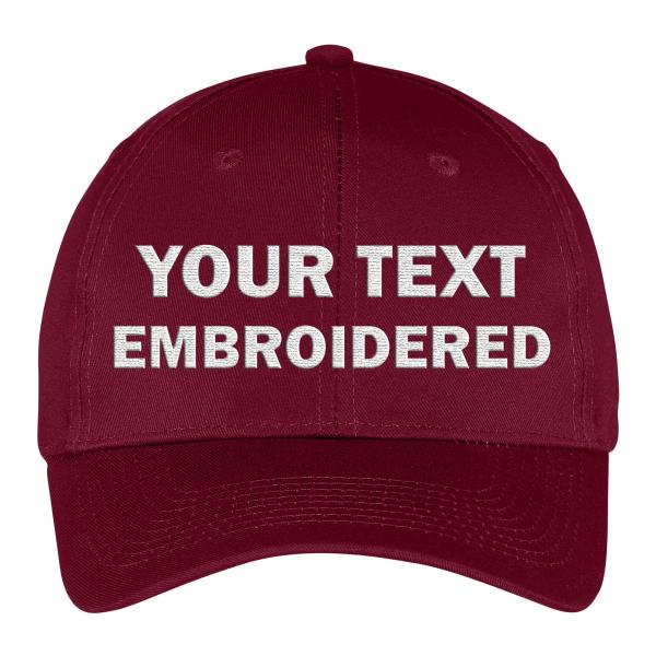 商品名:  Custom Hat Add Your Own Embroidered Text Personalized Adjustable Size Baseball Cap Maroonブランド: TEEAMORE商品サイズ: One ...