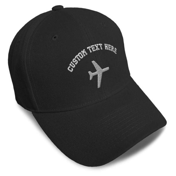 商品名:  Custom Baseball Cap Airplane Mode A Embroidery Acrylic Dad Hats for Men &amp; Women Strap Closure Black Personaliz...
