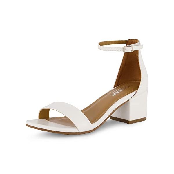 商品名: CUSHIONAIRE レディース アルバワンバンド ミッドブロックヒールサンダル + メモリーフォームインソール US サイズ: 7.5 カラー: ホワイト CUSHIONAIRE Women's Alba one band m...