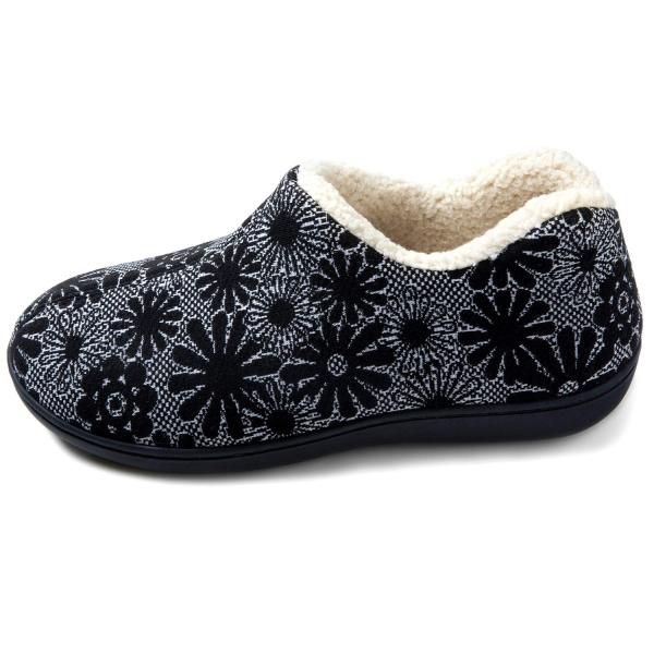 商品名:  ULTRAIDEAS Women’s Cozy Faux Sherpa Fleece Slippers with Drawstring, Memory Foam Closed Back House Shoes with Nons...