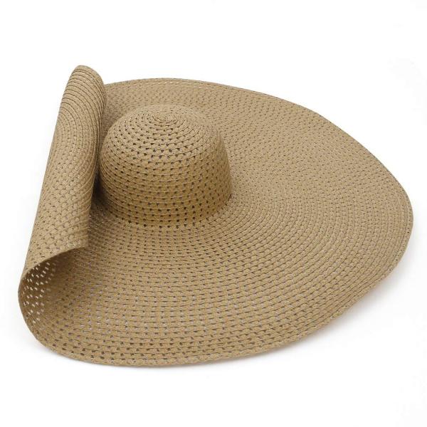 商品名:  GEMVIE Women's Large Brim Straw Sun Hat Oversized Floppy Brim Hollow Out Sun Hat Packable Beach Straw Hat Tanブランド:...