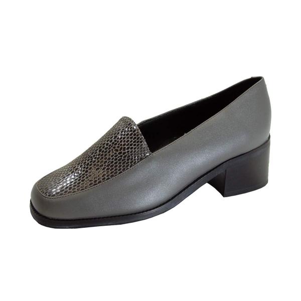 商品名:  Peerage Zula (5926) Women's Wide Width Leather Animal Print Slip-on Shoes GRAY 5.5ブランド: Peerage商品サイズ: 5.5 X-Wide商品...