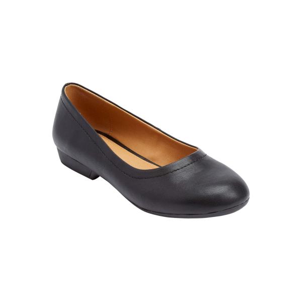 商品名:  Comfortview Women's Wide Width The Jaiden Slip On Flat - 9 1/2 W, Blackブランド: Comfortview商品サイズ: 9.5 Wide高さ: 7.62cm横...