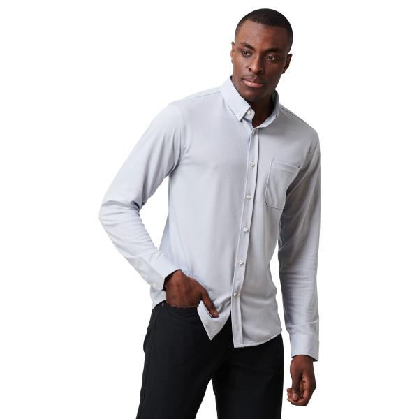 商品名: Western Rise 無限メリノウール ボタンダウンシャツ メンズ 高性能、防臭、防シワ、吸湿発散性、旅行や普段着に最適なパフォーマンスシャツ。 US サイズ: Large カラー: ブルー Western Rise Limi...