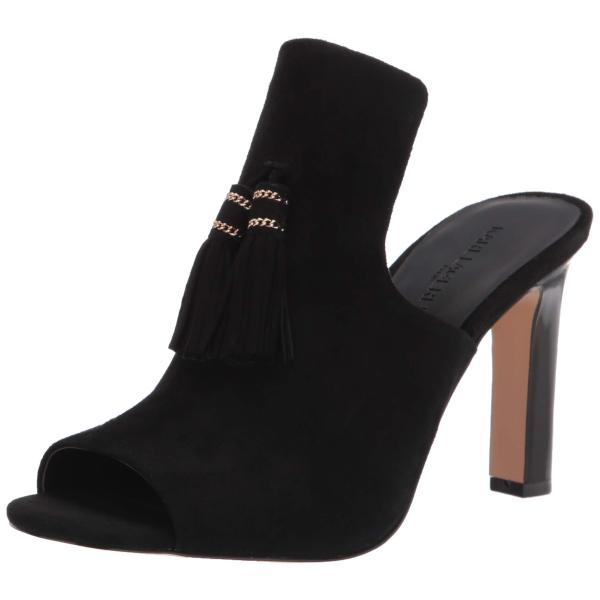 商品名: Karl Lagerfeld Paris レディース スリップオンヒールサンダル US サイズ: 5 カラー: ブラック Karl Lagerfeld Paris Women's CODI Slip-on Heeled Sanda...