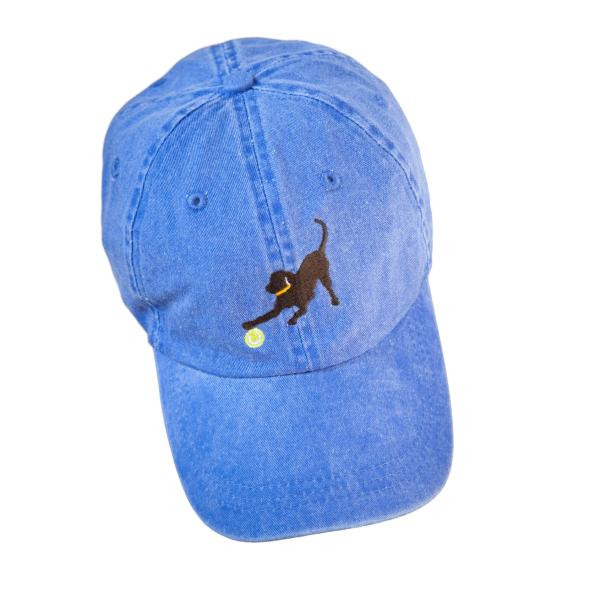 商品名: JUS LABS デニムブルー刺繍ラブラドールハット ? チョコレートラボ オレンジカラー ? ボールキャップ レディース ? アウトドアアパレル ? 野球帽 &amp; アクセサリー ? メンズハット JUS LABS Deni...