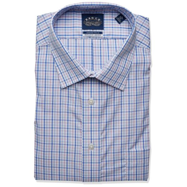商品名:  Eagle Men's Dress Shirt Non Iron Stretch Collar Regular Fit Check, Blush, 15.5" Neck 34"-35" Sleeveブランド: Eagle商品サイ...