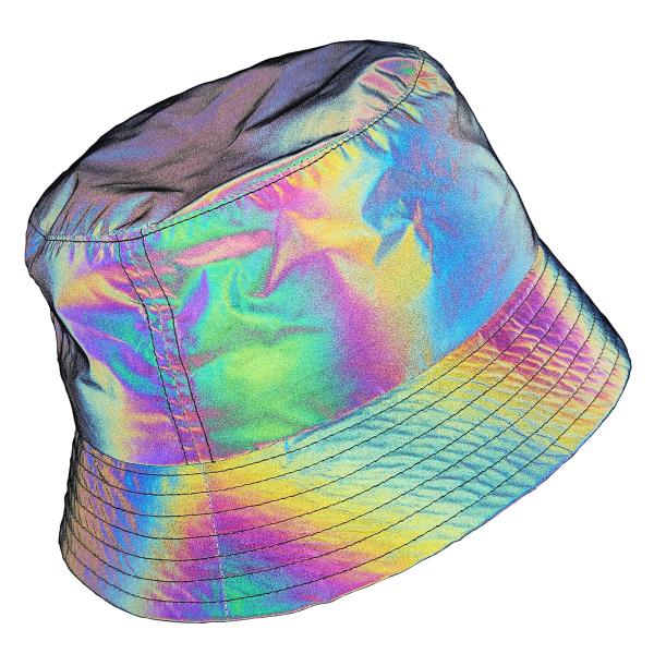 商品名:  LZLRUN Rainbow Reflective Fisherman's Hat Caps Men Fluorescent Hat Casual Night Halloween Capブランド: LZLRUN商品サイズ: Me...