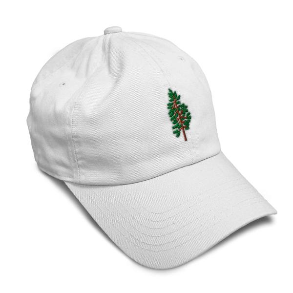商品名:  Soft Baseball Cap Pine Tree B Embroidery Trees Pine Tree Style 2 Twill Cotton Dad Hats for Men &amp; Women White D...