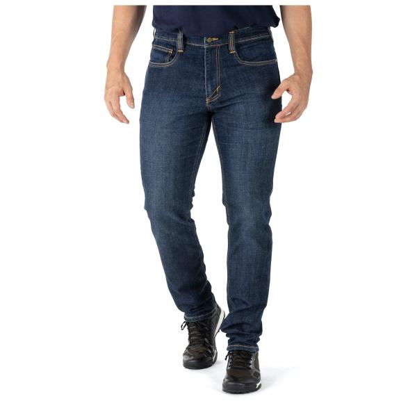 商品名:  5.11 Tactical Mens Defender-Flex Slim Fit Jeans, Bar Tack Construction, Utility Pockets, Stone Wash Indigo, 38x36,...