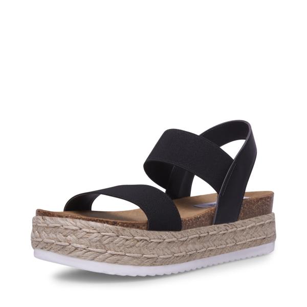商品名: Steve Madden レディース Jaklin フラットサンダル US サイズ: 24 カラー: ブラック Steve Madden Women's Jaklin Flat Sandal, Black, 8ブランド: Stev...