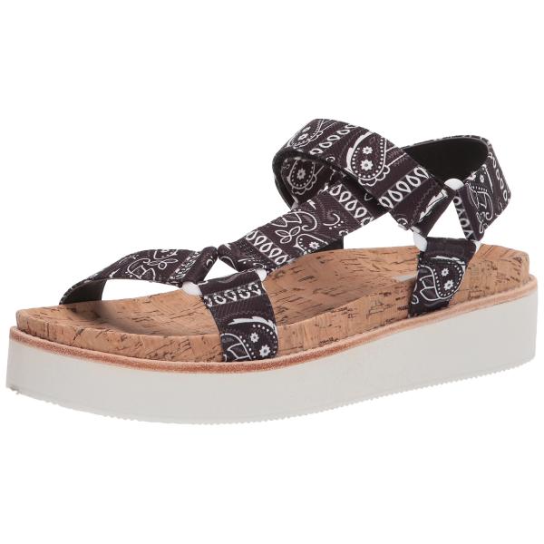 商品名: STEVEN by Steve Madden レディース ベルマーサンダル US サイズ: 24.5 カラー: ブラック STEVEN by Steve Madden Women's Belmar Sandal, Black Mu...